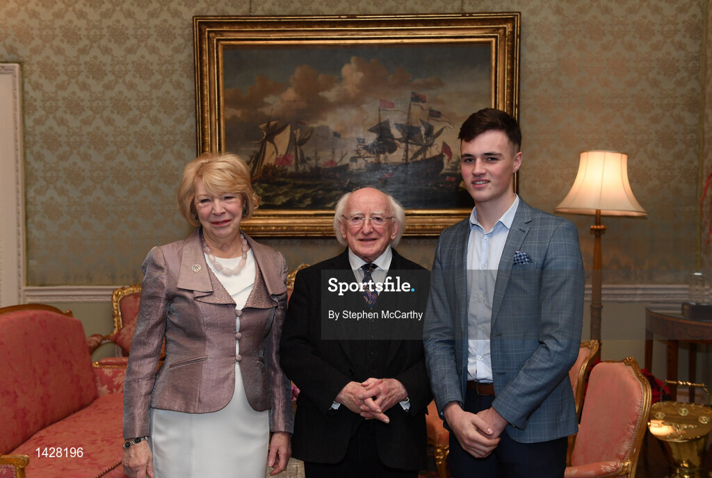 Sportsfile - President Michael D Higgins hosts a reception for Galway ...