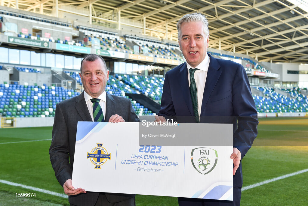 Sportsfile - FAI & Irish FA announce joint bid for 2023 UEFA Under-21 ...