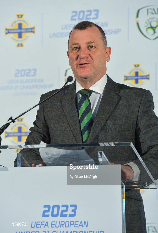 Sportsfile - FAI & Irish FA announce joint bid for 2023 UEFA Under-21 ...