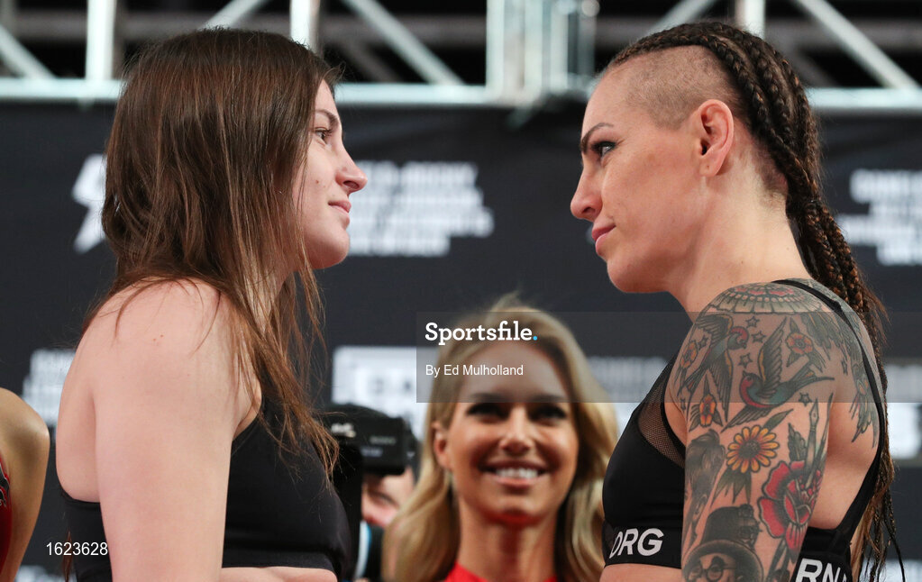 Sportsfile - Katie Taylor v Eva Wahlstrom - Weigh-In - 1623628