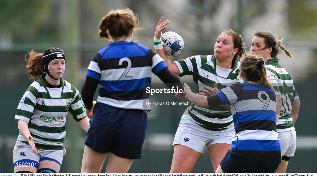 Sportsfile - Greystones RFC v Wanderers FC - Bank of Ireland Paul ...