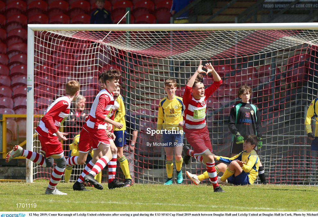 Sportsfile - Douglas Hall v Leixlip United - U13 SFAI Cup Final 2019 ...