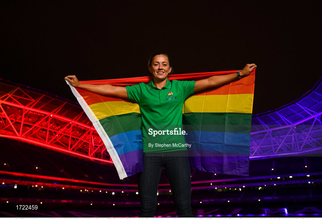 Sportsfile - Aviva Ireland light up Aviva Stadium to celebrate Pride ...