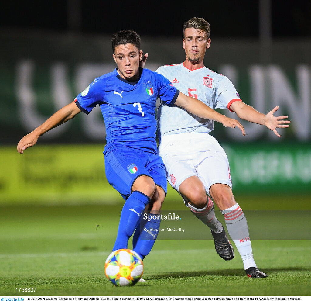 Sportsfile - Spain v Italy - 2019 UEFA European U19 Championships Group ...