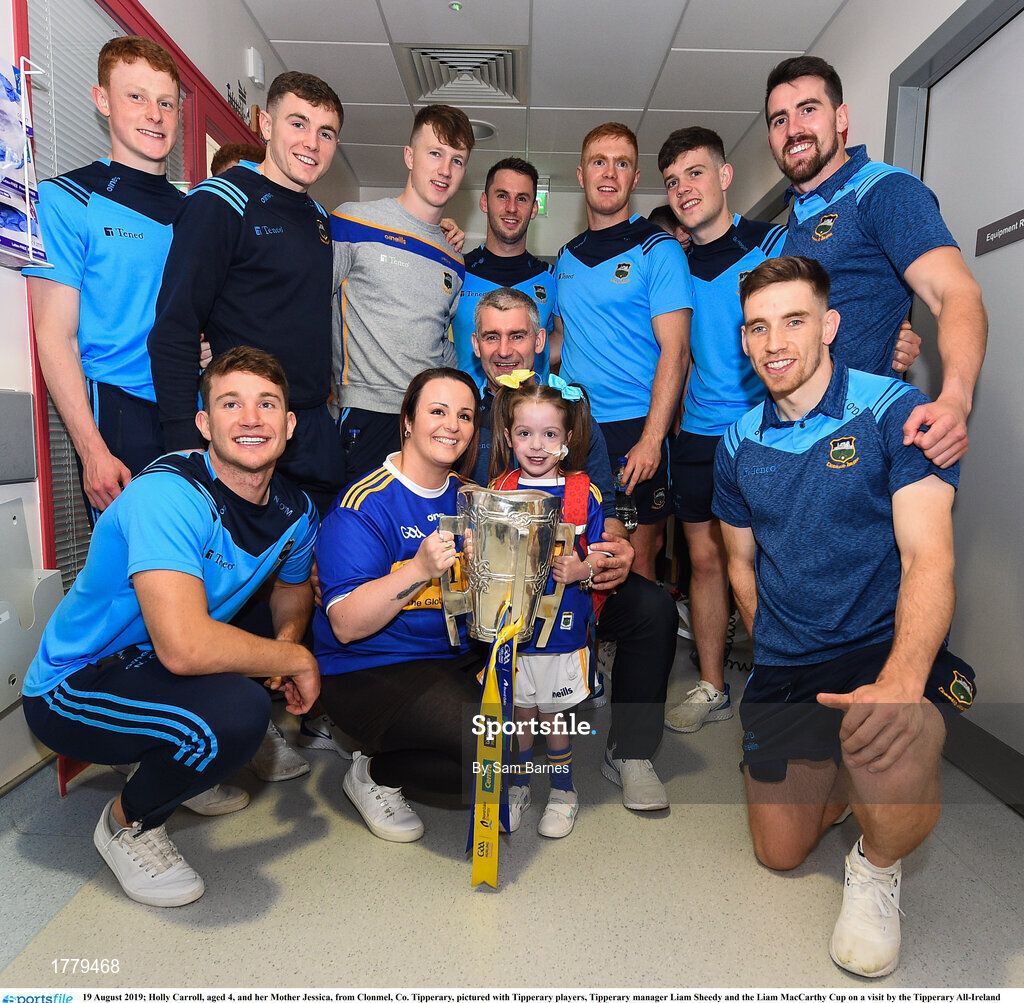 Sportsfile - Tipperary All-Ireland hurling champions visit Children's ...