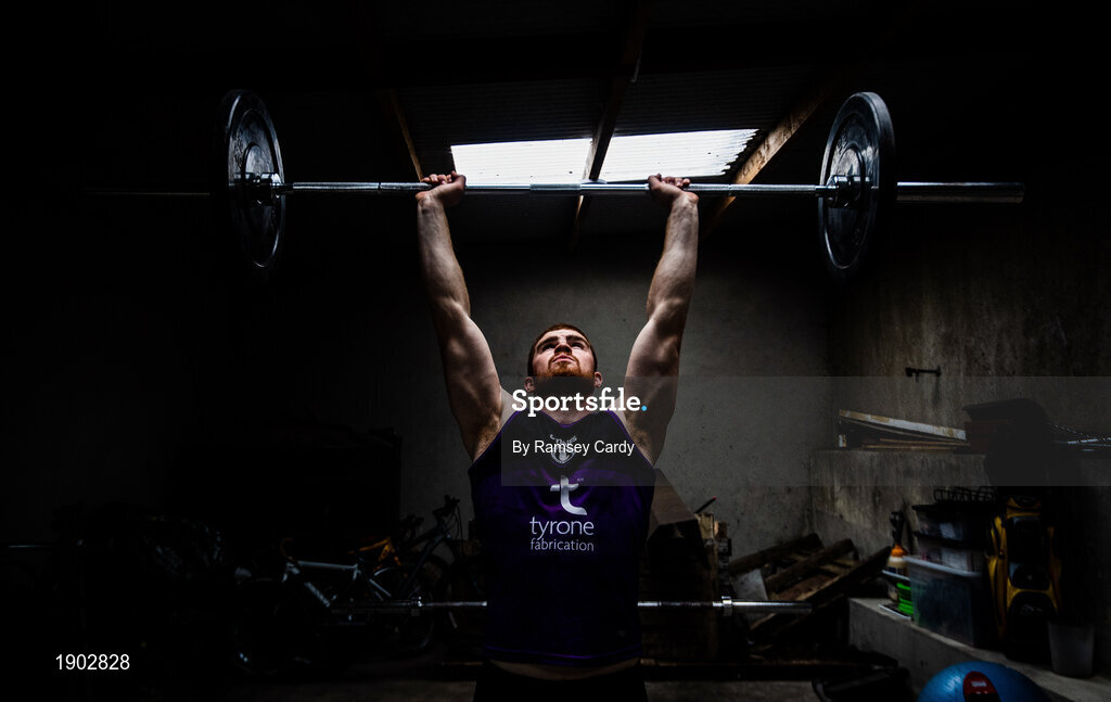 Sportsfile - Tyrone GAA footballer Cathal McShane training in isolation ...