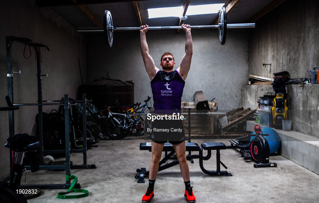 Sportsfile - Tyrone GAA footballer Cathal McShane training in isolation ...