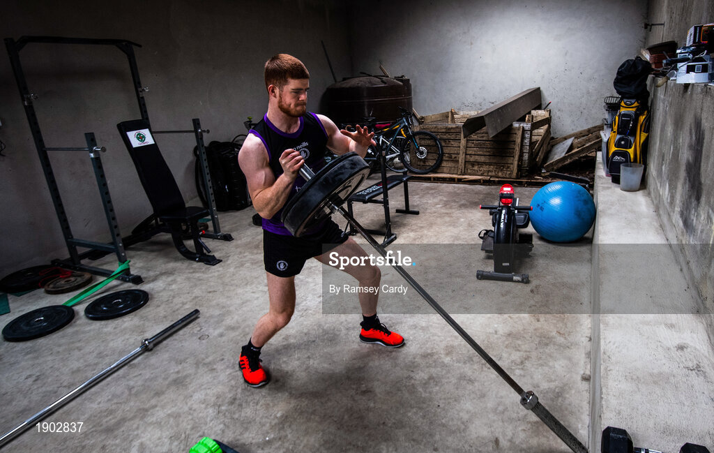 Sportsfile - Tyrone GAA footballer Cathal McShane training in isolation ...