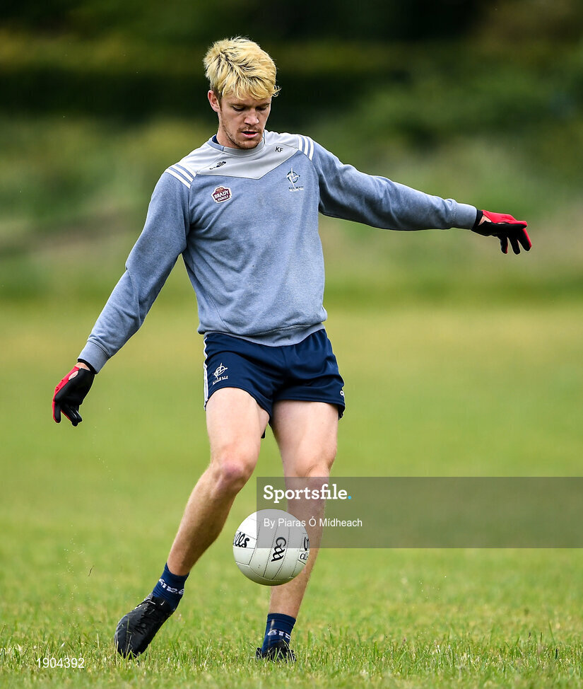 Sportsfile - Athy and Kildare GAA footballers socially distanced ...