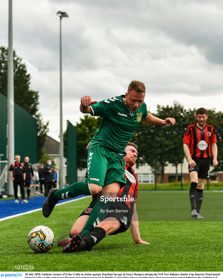 Sportsfile - Usher Celtic v Gorey Rangers - FAI New Balance Junior Cup ...