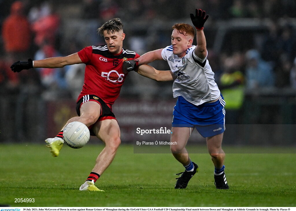 Sportsfile - Down v Monaghan - Eirgrid Ulster GAA U20 Football ...