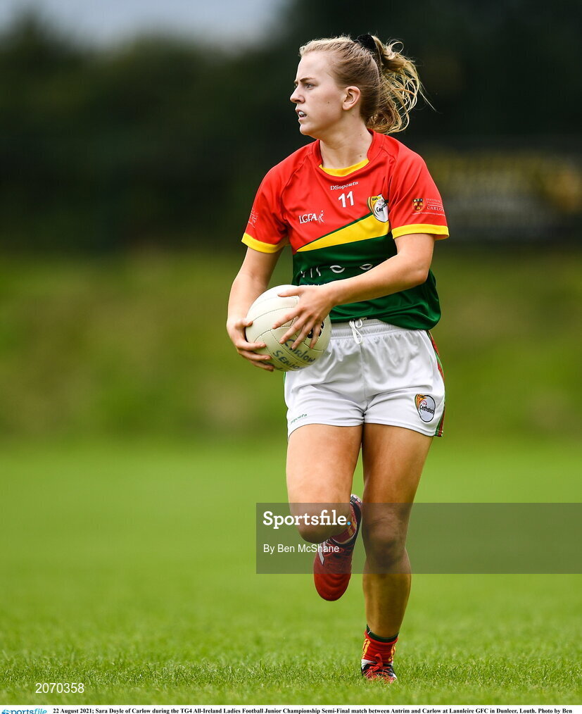 Sportsfile - Antrim v Carlow - TG4 All-Ireland Ladies Football Junior ...