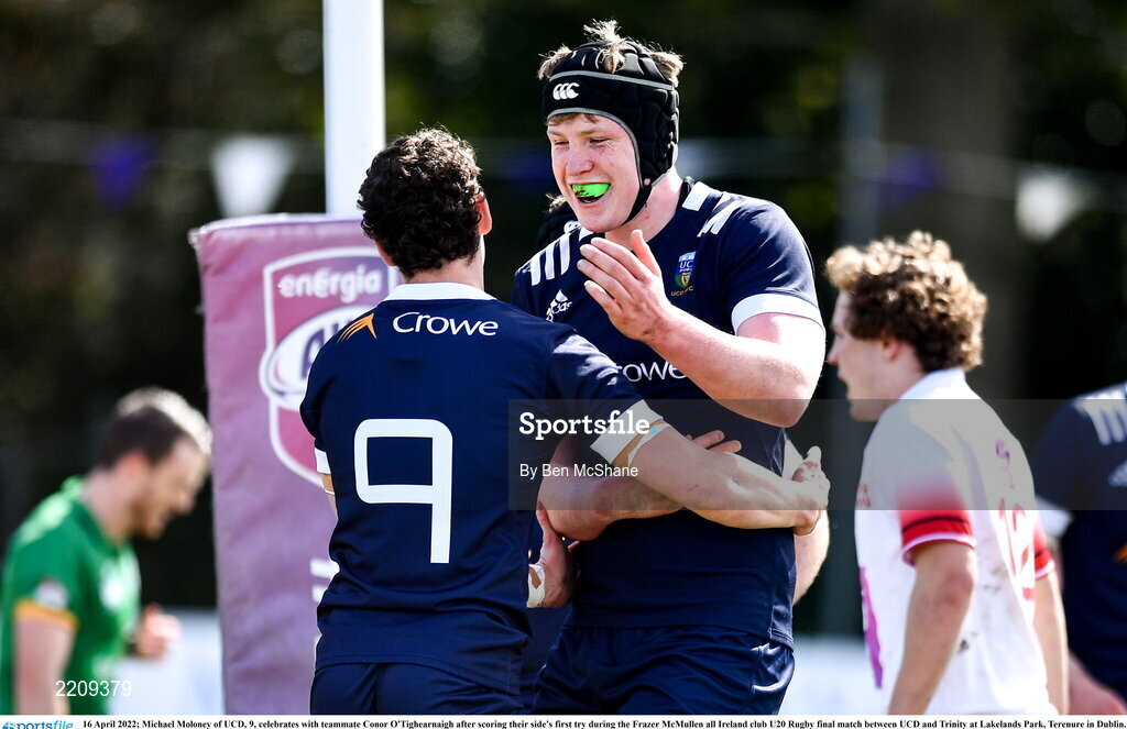 Sportsfile - UCD v Trinity - Frazer McMullen All Ireland Club U20 Rugby ...