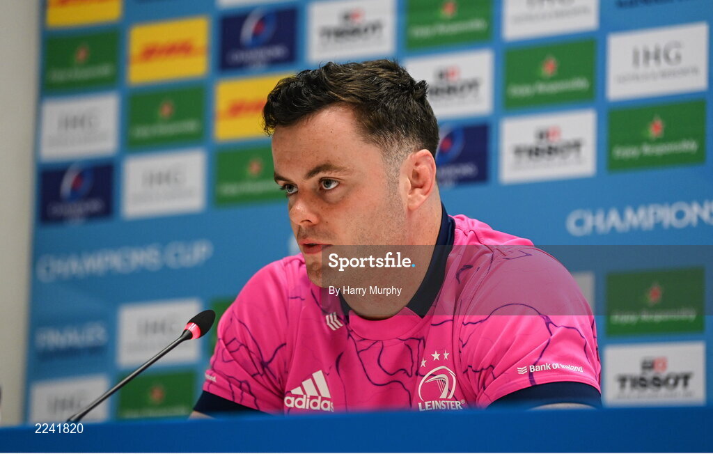 Sportsfile - Leinster Rugby Captain's Run and Press Conference - 2241820