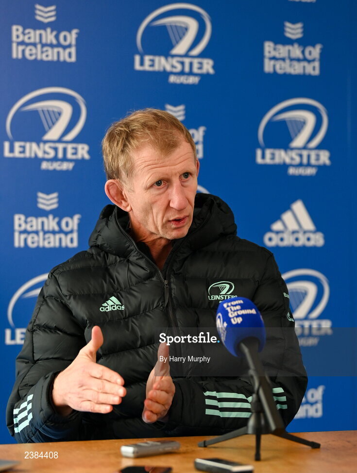 Sportsfile - Leinster Rugby Captain's Run and Press Conference - 2384408