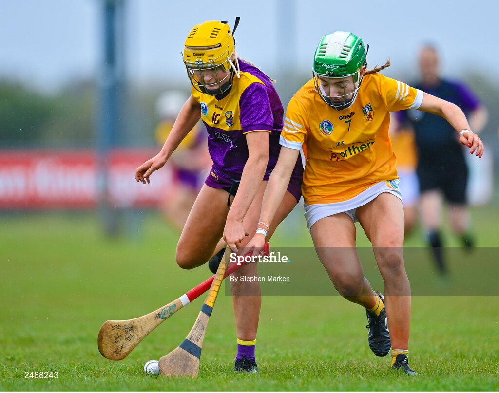 Sportsfile - Antrim v Wexford - Electric Ireland Camogie Minor A Shield ...