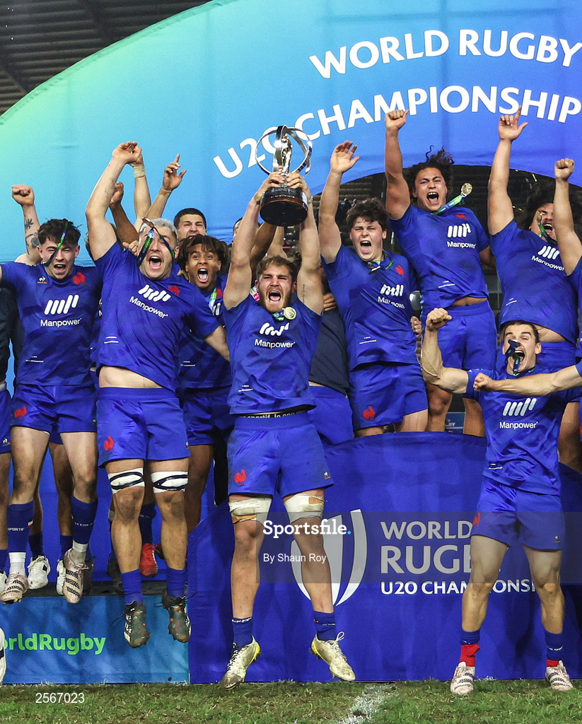 Sportsfile - Ireland v France - U20 Rugby World Cup Final - 2567023