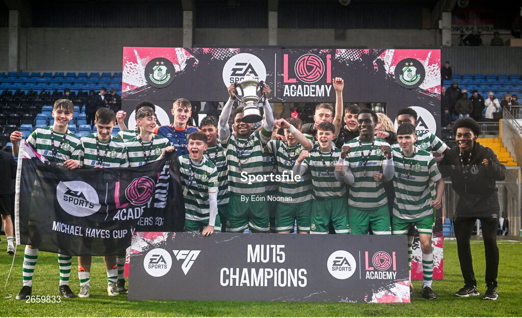 Sportsfile - St Patrick Athletic v Shamrock Rovers - EA SPORTS MU15 LOI Michael Hayes Cup - 2659833