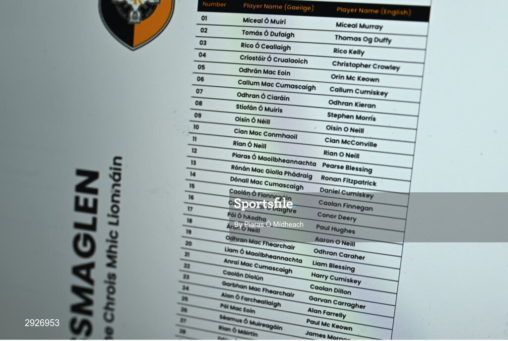 Sportsfile - High Moss Sarsfields v Crossmaglen Rangers - Armagh Senior ...