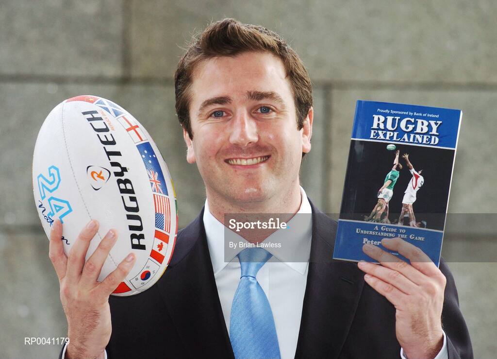 Sportsfile - Peter McKenna launches "Rugby Explained" book sponsored by ...