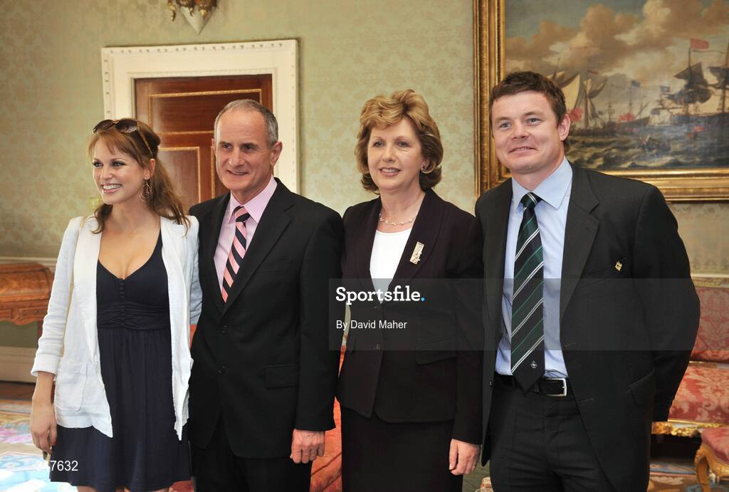 Sportsfile - Ireland Rugby Team visit Aras an Uachtarain - 347632