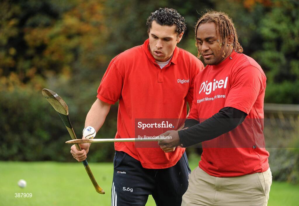Sportsfile - Sean Og O hAilpin teaches the Fijian Rugby Team some ...