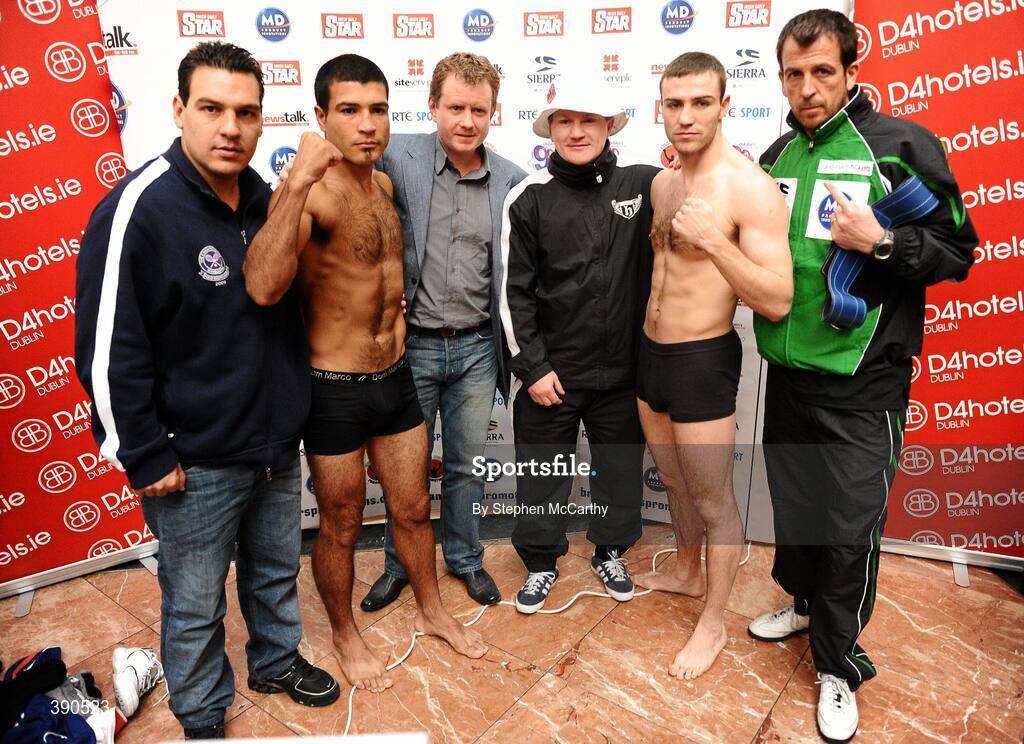 Sportsfile - Matthew Macklin and Rafa Sosa Pintos Weigh-In - 390523