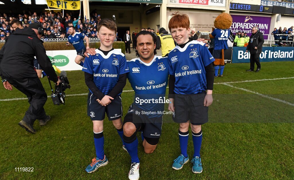 Sportsfile - Mascots at Leinster v Ospreys - Guinness PRO12 Round 17 ...
