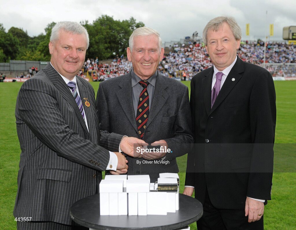 Sportsfile - Jubilee Teams presented to the crowd during the Ulster GAA ...