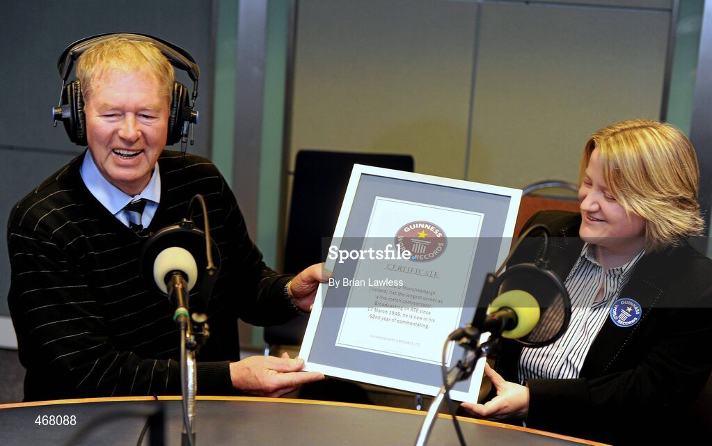 Sportsfile - Micheal O Muircheartaigh makes the Guinness Book of ...