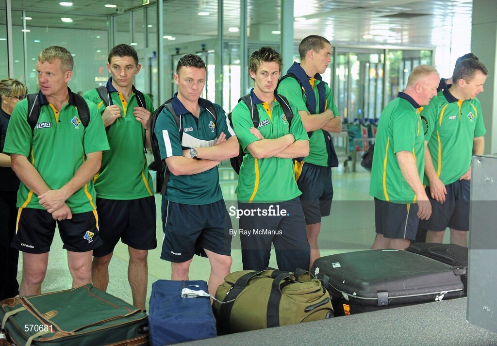 Sportsfile - Ireland Team at International Rules Series 2011 - Saturday ...