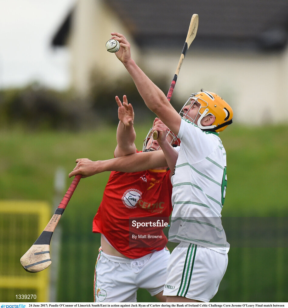 Sportsfile - Carlow v Limerick South/East - Bank of Ireland Celtic ...