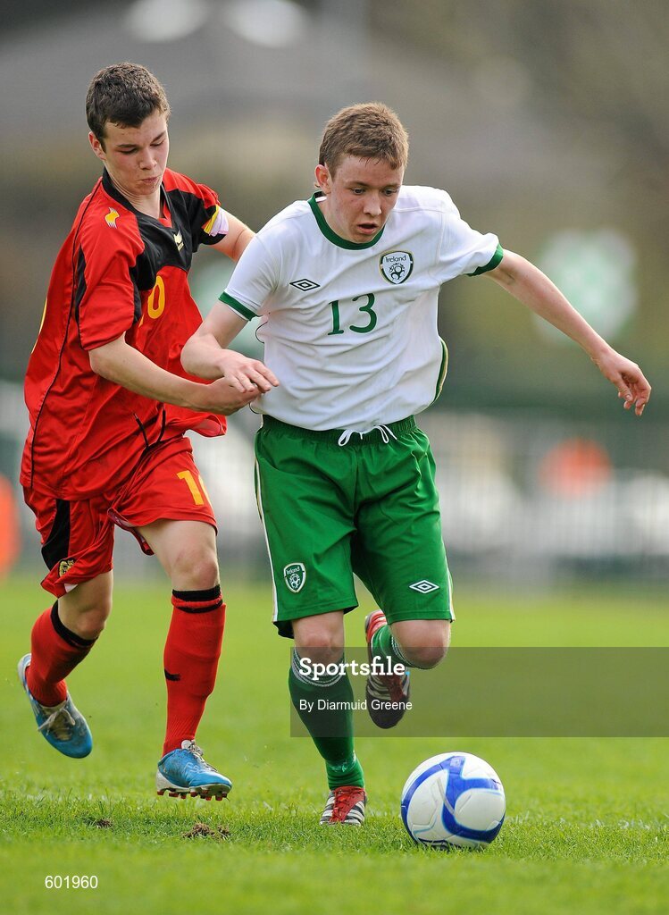 Sportsfile - Republic of Ireland v Belgium - U15 International Friendly ...